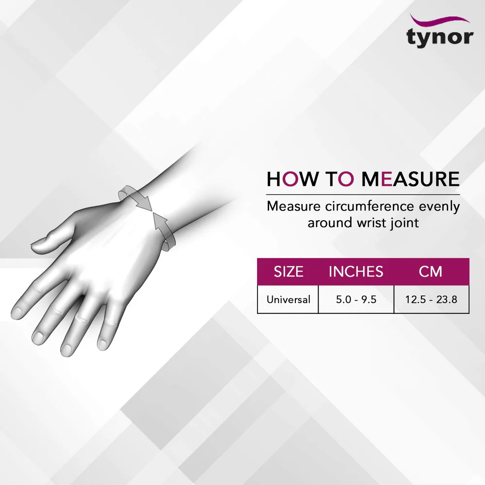Tynor Wrist Brace With Thumb Neoprene J03 - Go Well